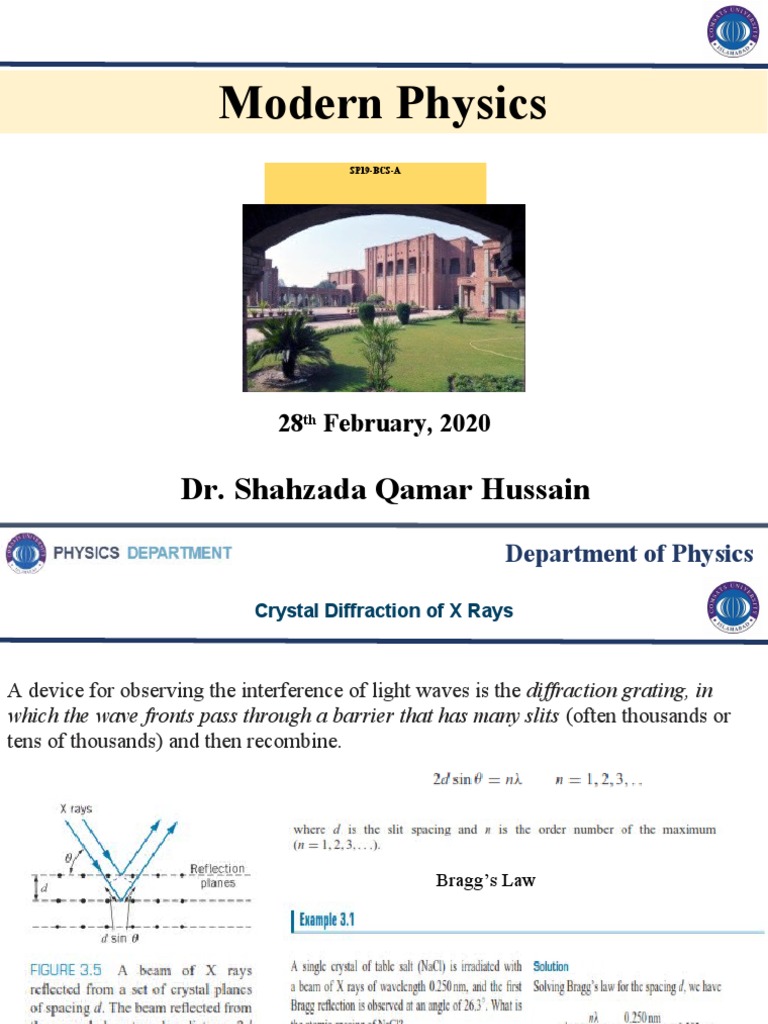 Lecture 8 - Modern Physics | PDF | Electronvolt | Uncertainty Principle