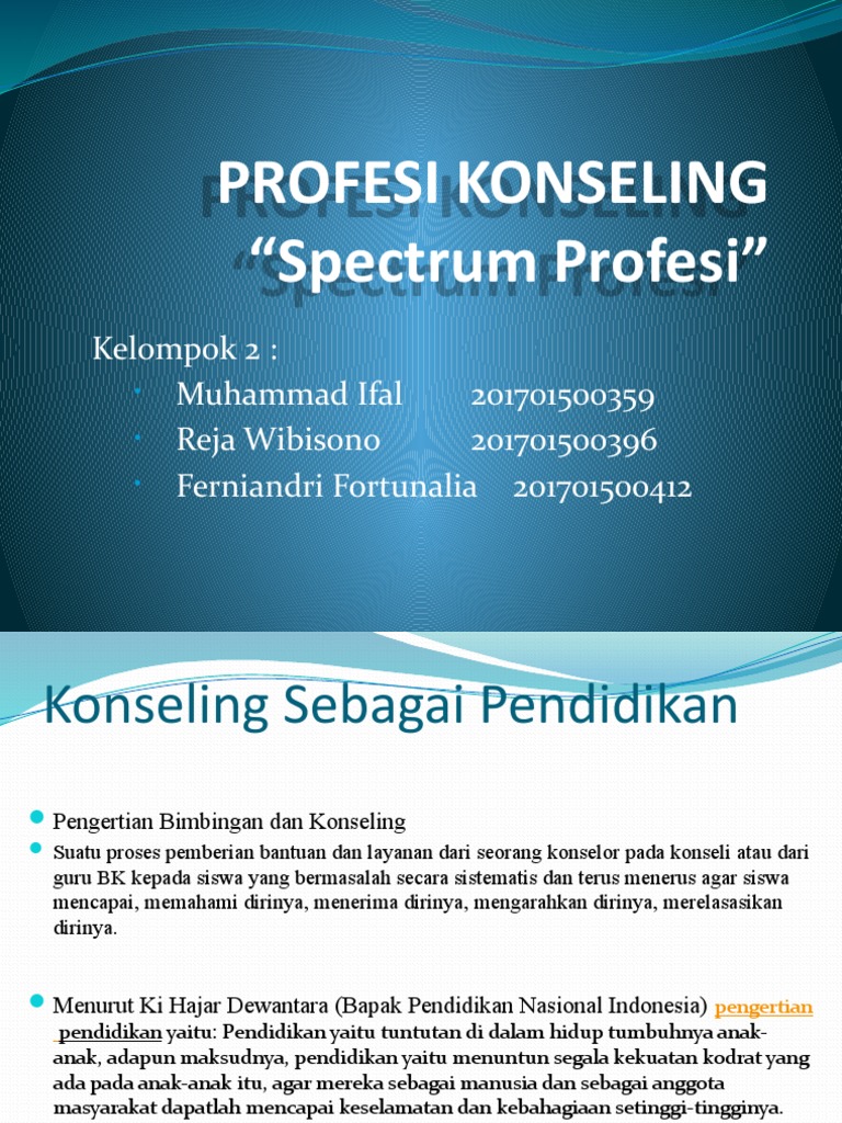 Profesi Konseling Fix111 | PDF