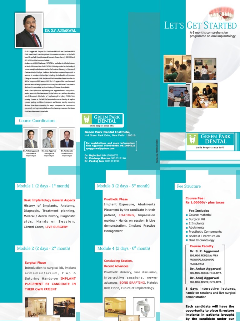 Implant Brochure | PDF | Dental Implant | Dental Degree