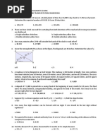 MSTE Civil Engineering Math Problems | PDF | Area | Triangle