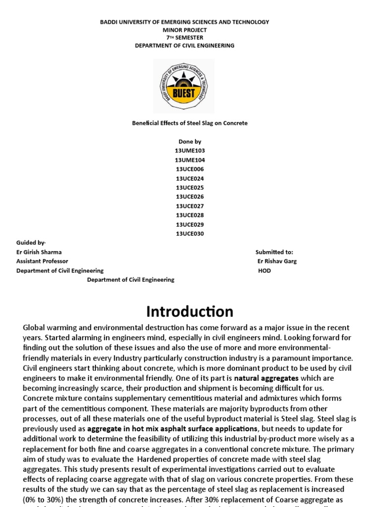 Minor Project | PDF | Construction Aggregate | Concrete