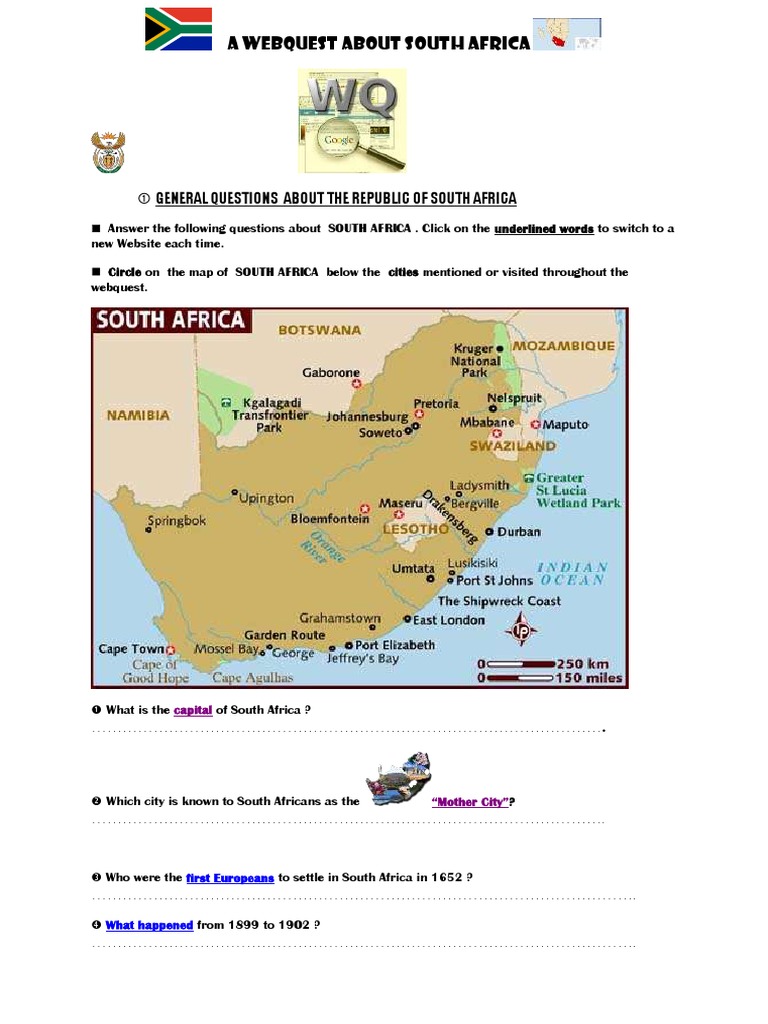 Webquest About South Africa 2020 | PDF | Apartheid | South Africa