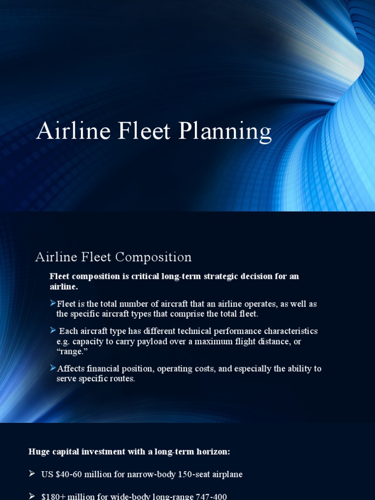 Airline Fleet Planning Overview | PDF