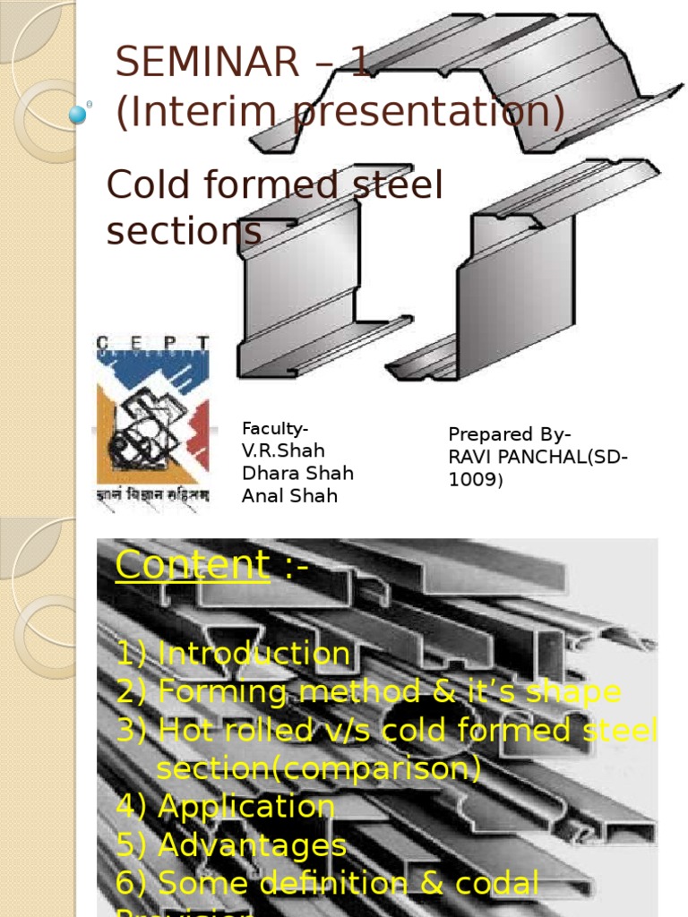 Cold Formed Steel Sections | PDF | Buckling | Sheet Metal