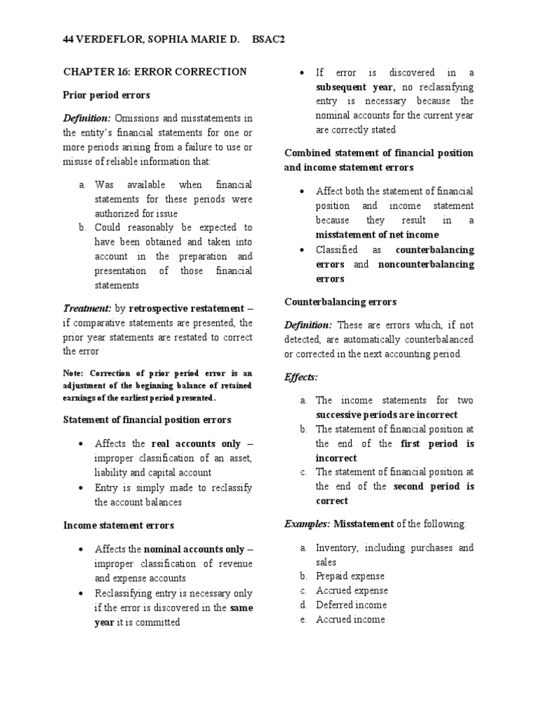 Error Correction and Cash Flow Statements | PDF | Equity (Finance) | Debt