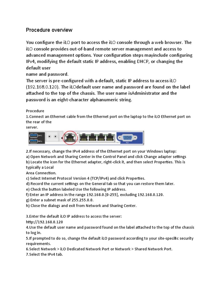 Serial COnnect ILO Port | PDF | Business | Technology & Engineering