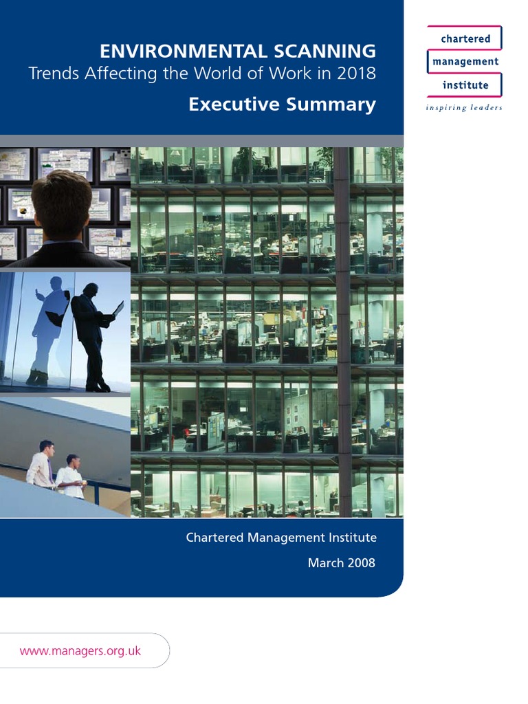 World of Work 2018 - Environmental Scanning Report Final | PDF ...