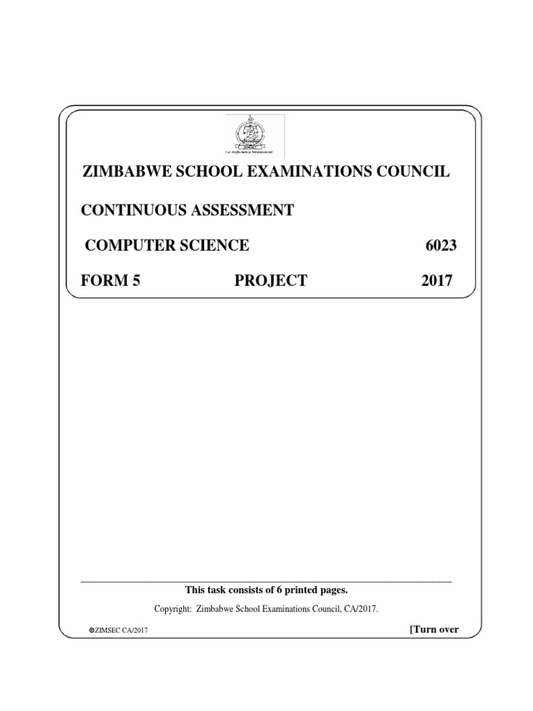 6023 Computer Science Form 5 Project PDF | PDF | Computer Programming | Software Engineering