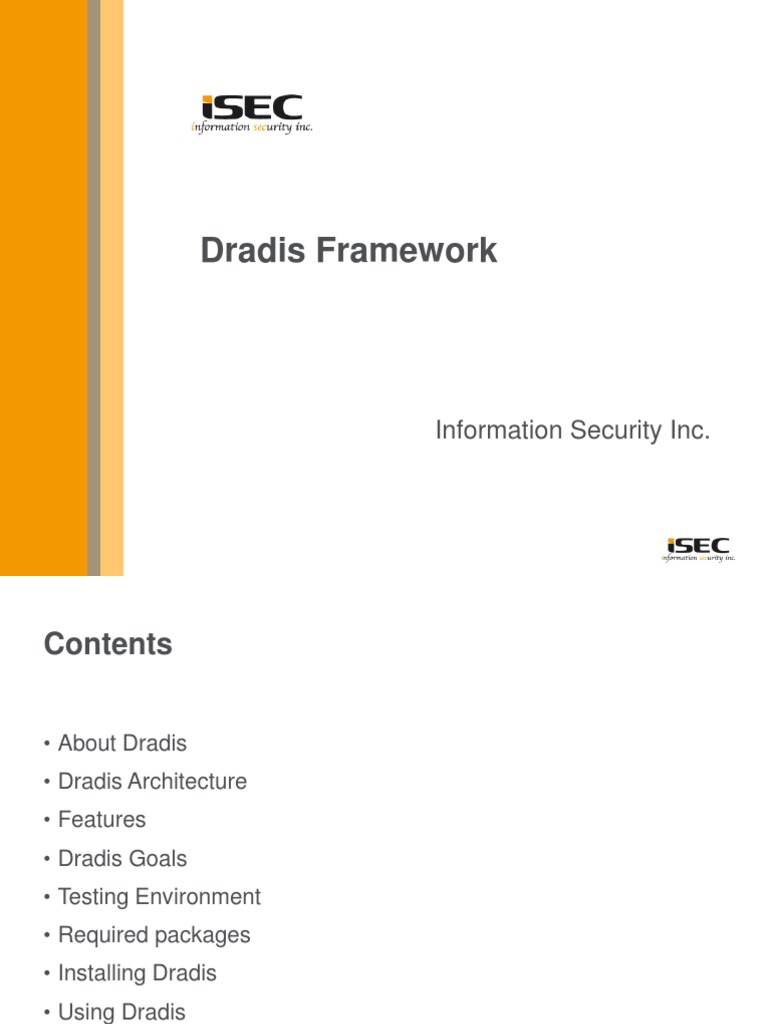 Dradis Framework: Information Security Inc | PDF | Information Security ...