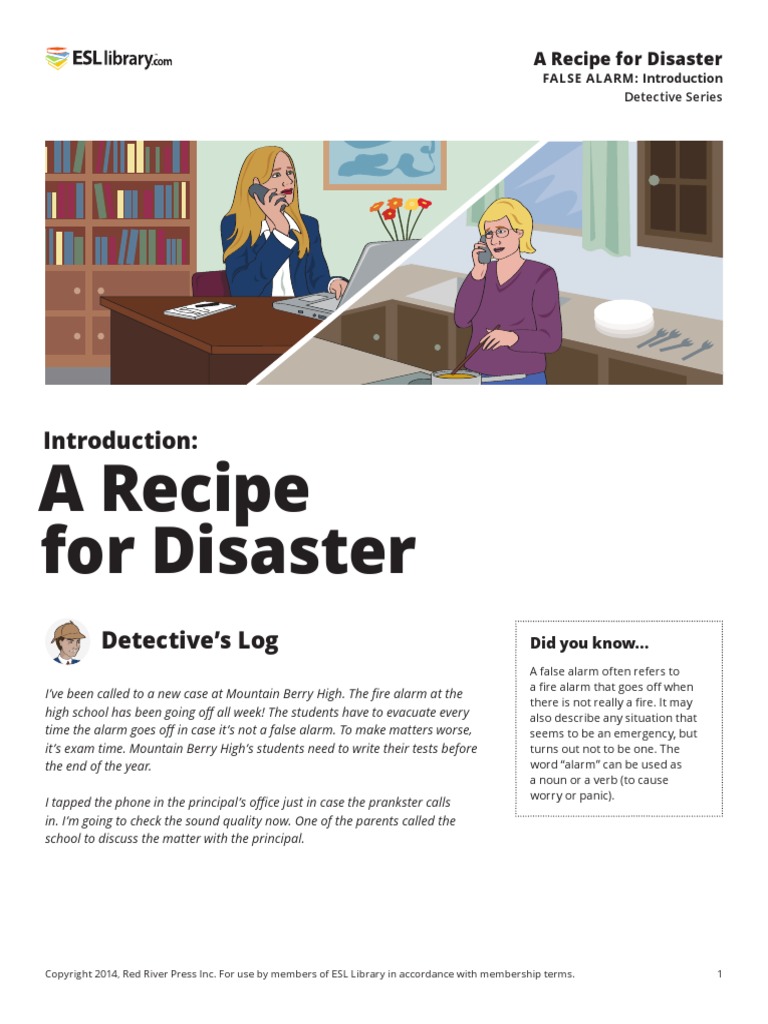 A Recipe For Disaster PDF | PDF | Phrase | English Language