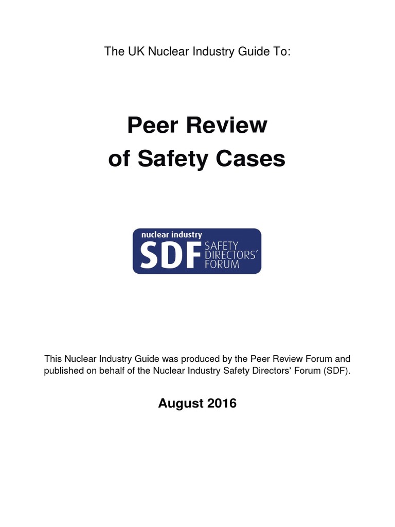 Peer Review of Safety Cases: The UK Nuclear Industry Guide To | PDF ...