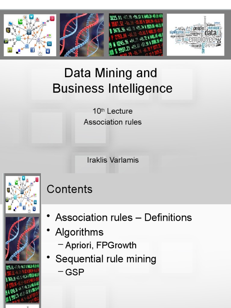Dm&bi - L10-Association Rules | PDF | Algorithms And Data Structures | Computer Programming