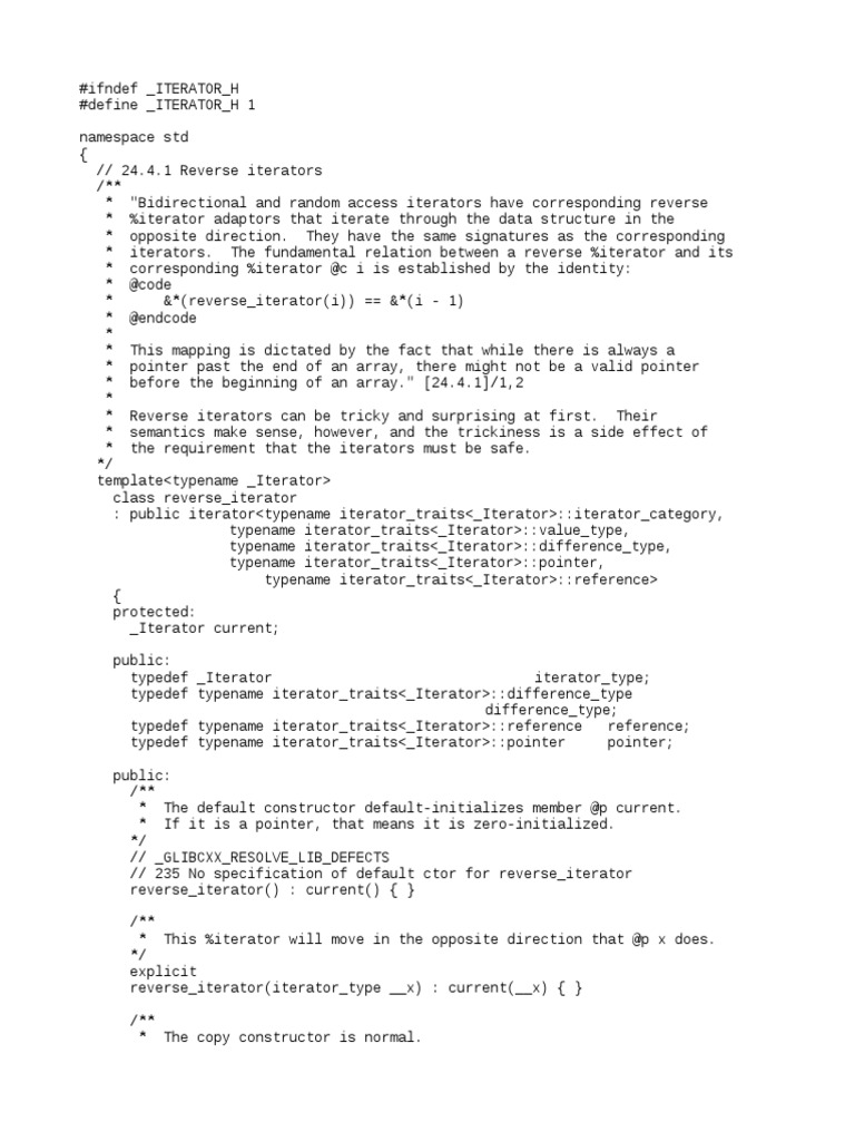 Stl Iterator C Source Code Pdf Subroutine Pointer Computer 5528