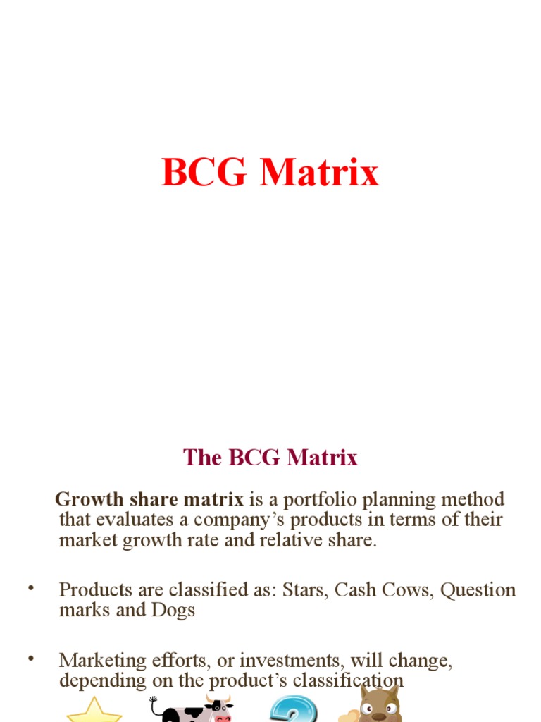 BCG Matrix | Download Free PDF | Marketing | Business Economics