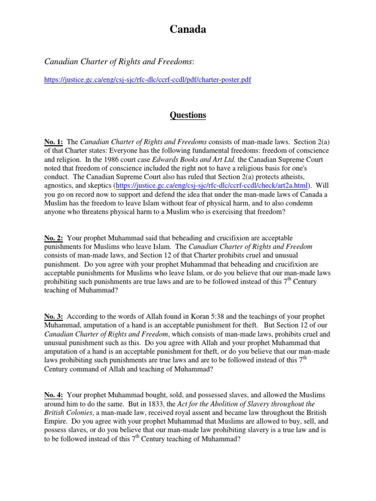 The Tension Between Religious Freedom and Secular Law in Canada: An ...