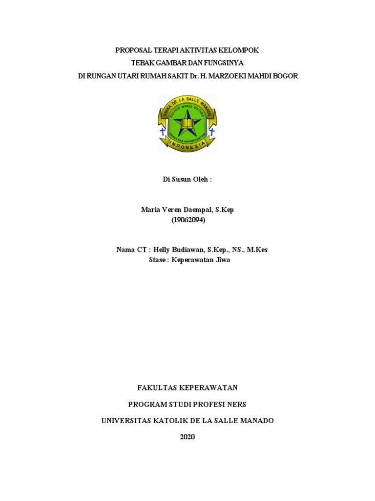 Proposal Tak Tebak Gambar Dan Fungsinya | PDF | Pengembangan Diri | Sains & Matematika