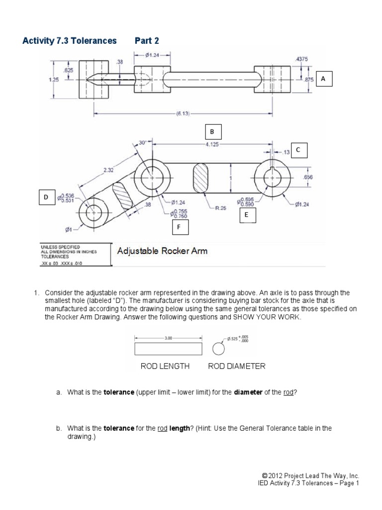 7.3 Tolerances Part 2 2020 | PDF | Engineering Tolerance | Engineering