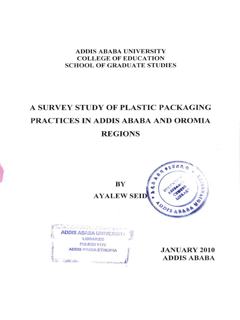 Ayalew Seid PDF | PDF | Plastic | Materials
