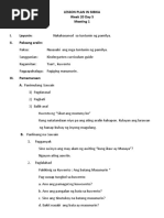 List of Behavioral Verbs in Filipino and English For Lesson Objectives ...