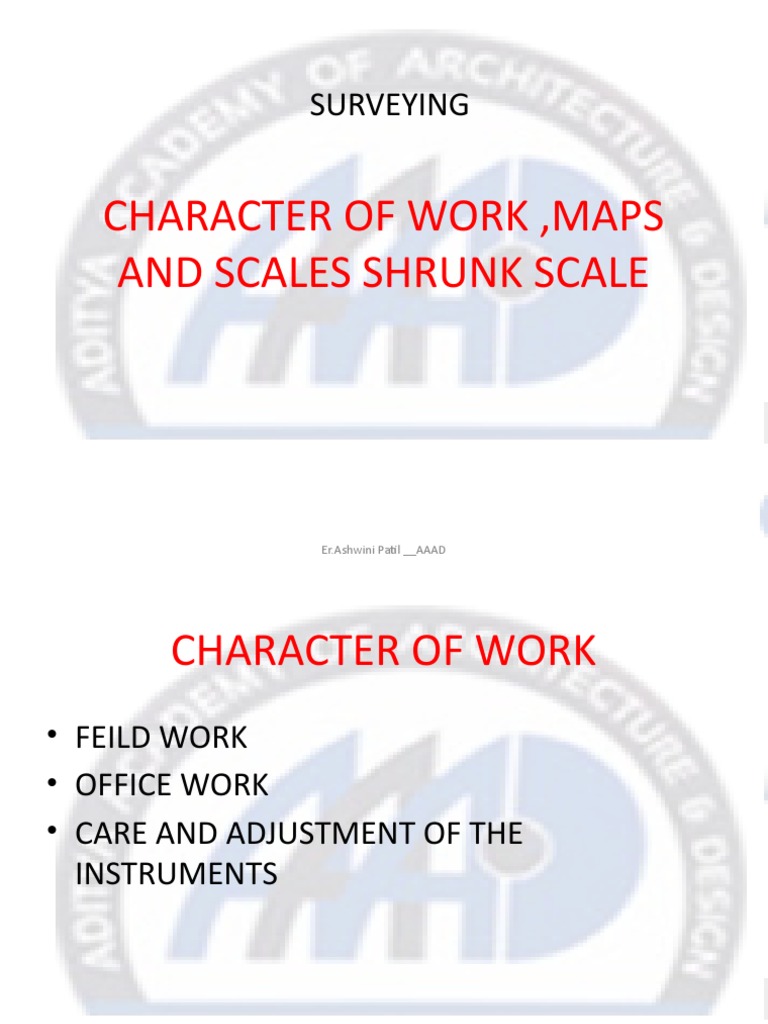 Character of Work, Maps and Scales Shrunk | PDF | Teaching Methods ...