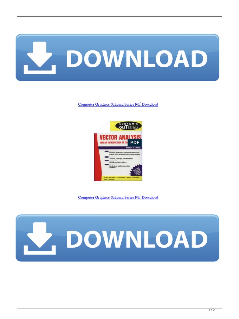 Computer Graphics Schaum Series PDF Download PDF | PDF | Amazon Kindle | E Books