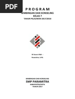 Program Tahunan BK SMP 2025-2026 | PDF