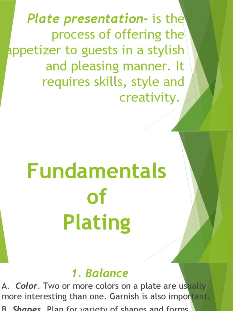 Fundamentals of Plating 8 | PDF | Pickling | Salad