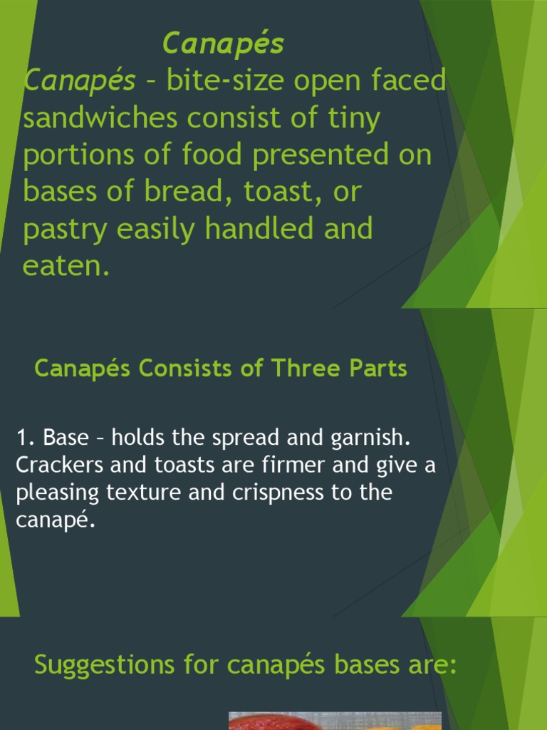 Canapés - Bite-Size Open Faced | PDF