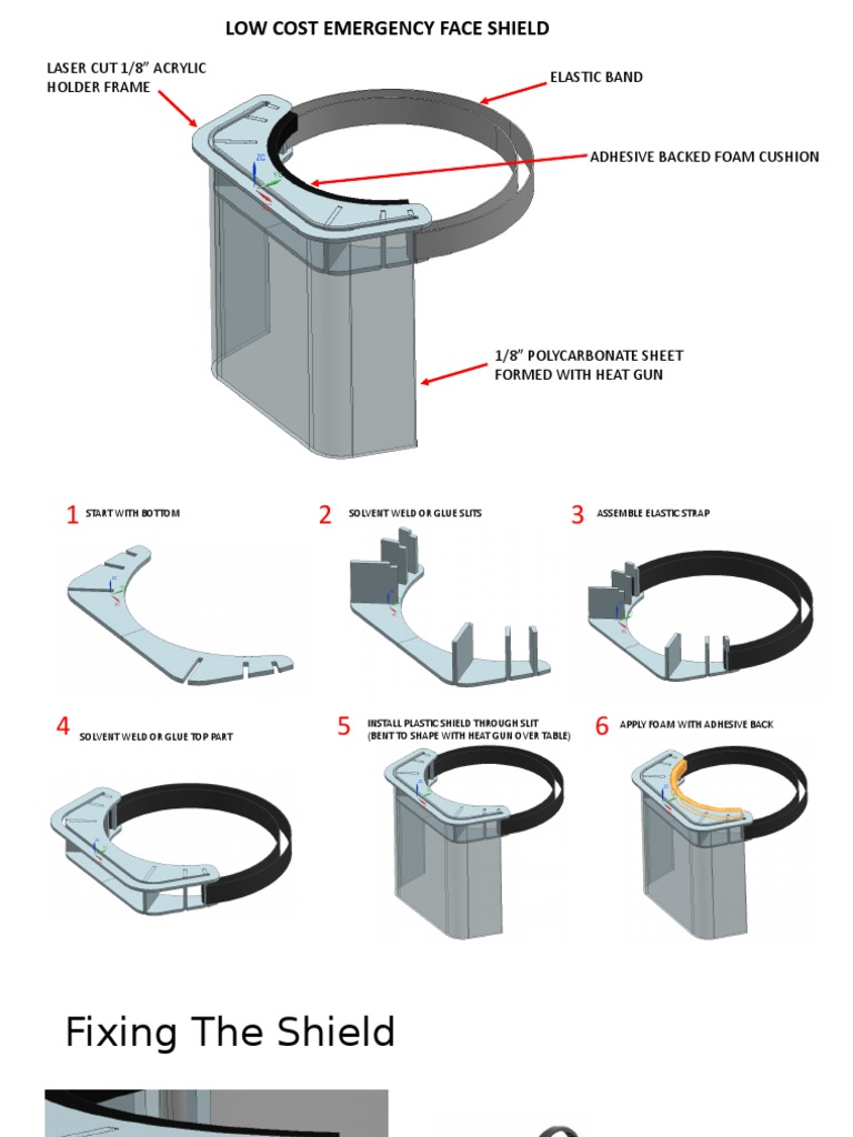 DIY Emergency Face Shield Assembly Guide | PDF | Technology & Engineering