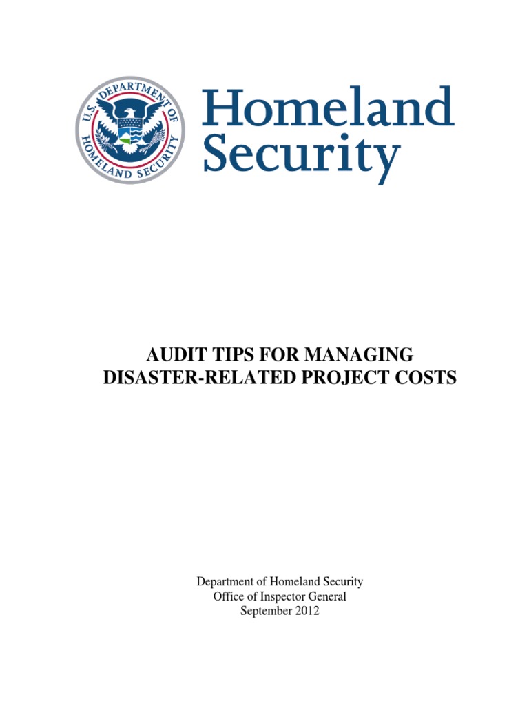 Audit Guide for FEMA Disaster Funds | PDF | Emergency Management ...