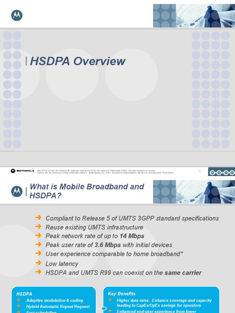 HSDPA Overview | PDF | High Speed Packet Access | Modulation
