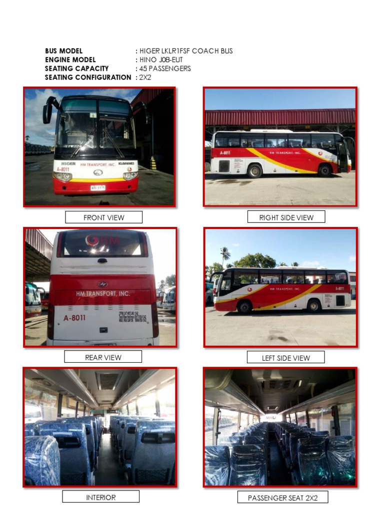 Higer LKLR1FSF Coach Bus Overview | PDF