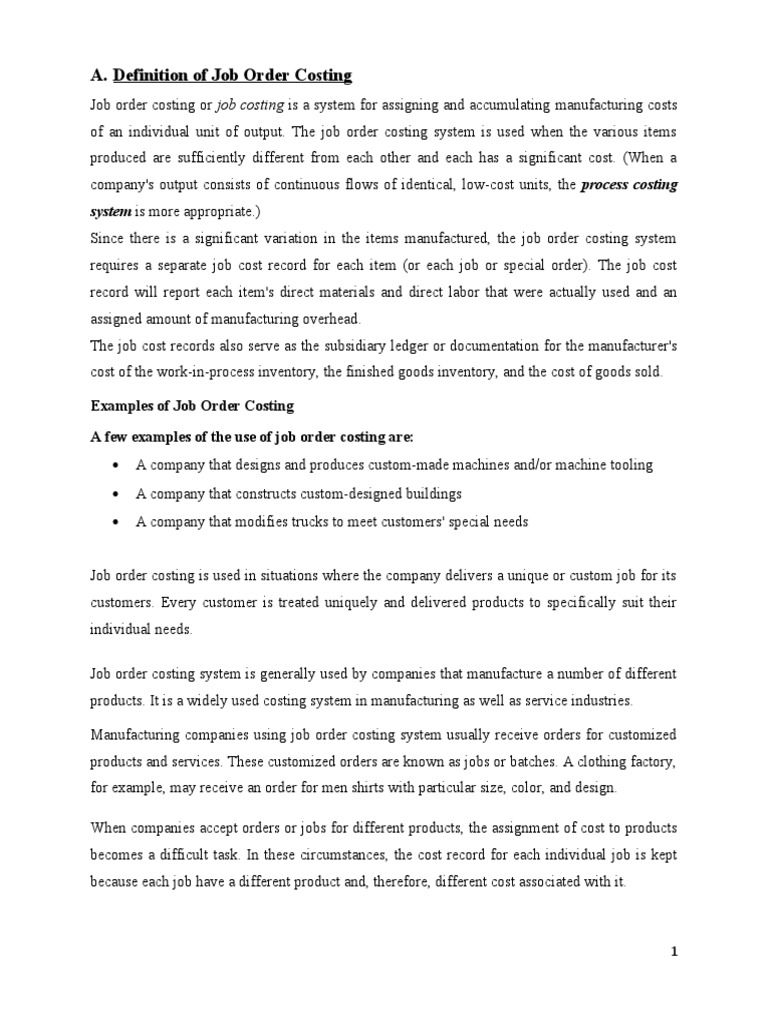 Job Cost Sheet Overview and Definition | PDF | Cost | Labour Economics