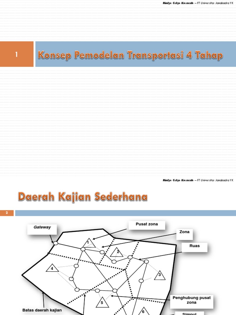 Model Perencanaan Transportasi Empat Tahap | PDF