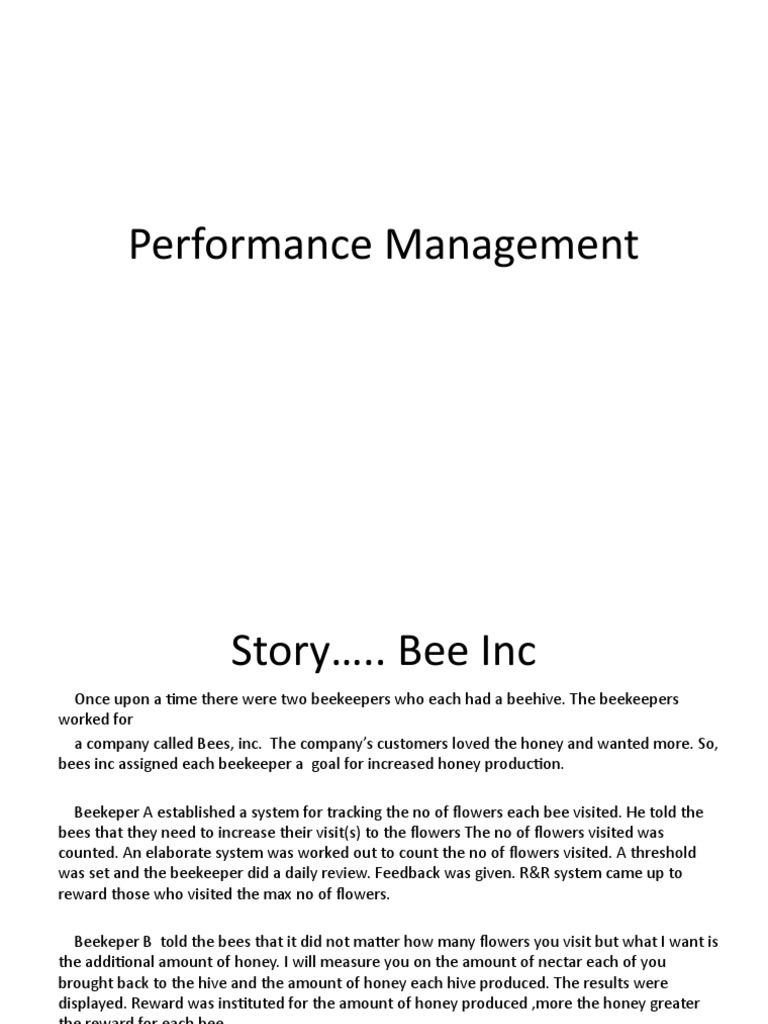 PMS Slides | PDF | Beekeeper | Performance Appraisal