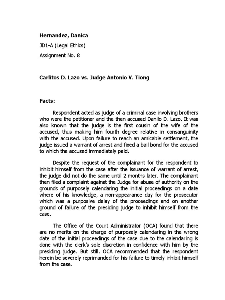 Judge Misconduct Case Analysis | PDF | Bail | Judgment (Law)
