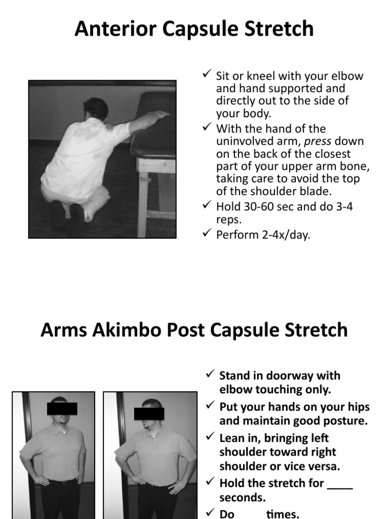 CApsules Stretch | PDF | Arm | Anatomical Terms Of Motion
