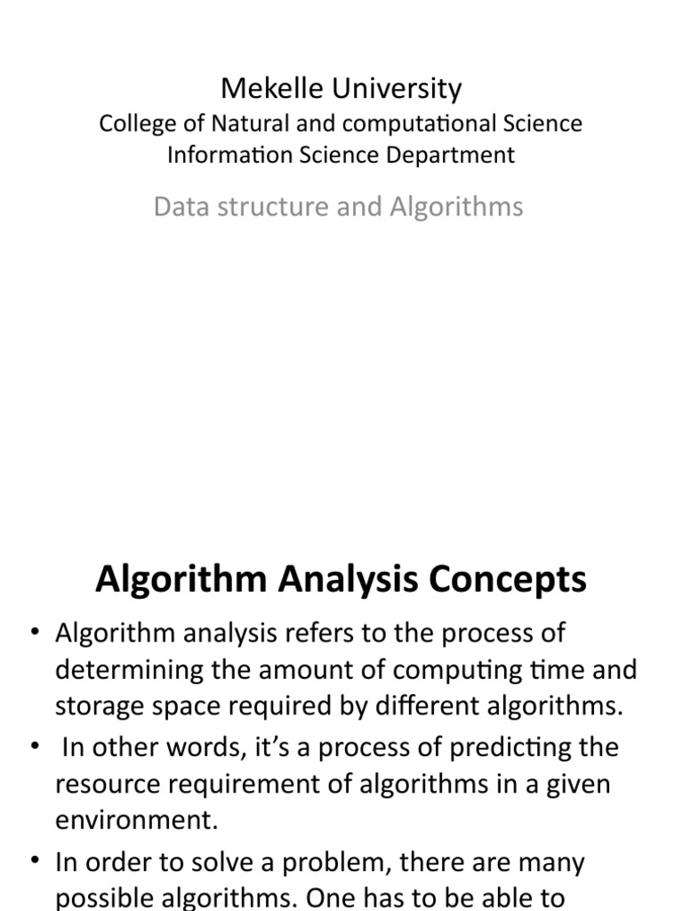 Ch1 Algorithm Analysis Pdf Computational Complexity Theory Control Flow