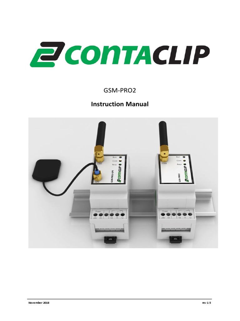 Gsm-Pro2 Instruction Manual: November 2018 Rev 1.5 | PDF | General ...