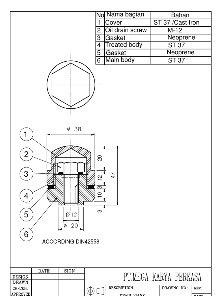 Drain Valve-DIN 42558 | PDF
