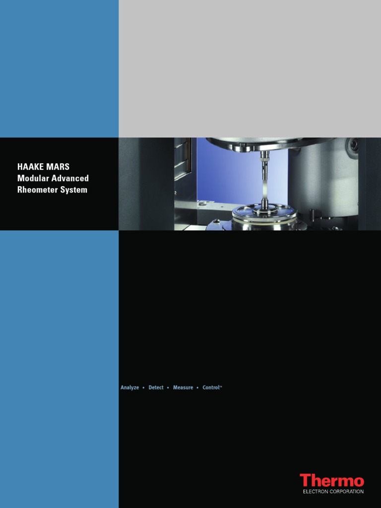 Haake Mars Modular Advanced Rheometer System: Analyze Detect Measure ...