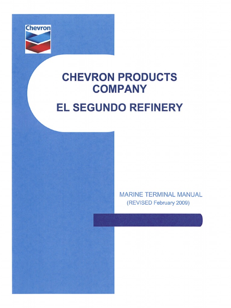 El Segundo Terminal Manual (Feb 2009) PDF | PDF | Oil Tanker | Wound