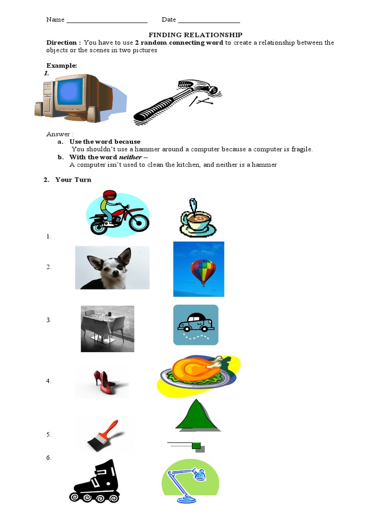 Conjunction Worksheet for Grade 2 | PDF