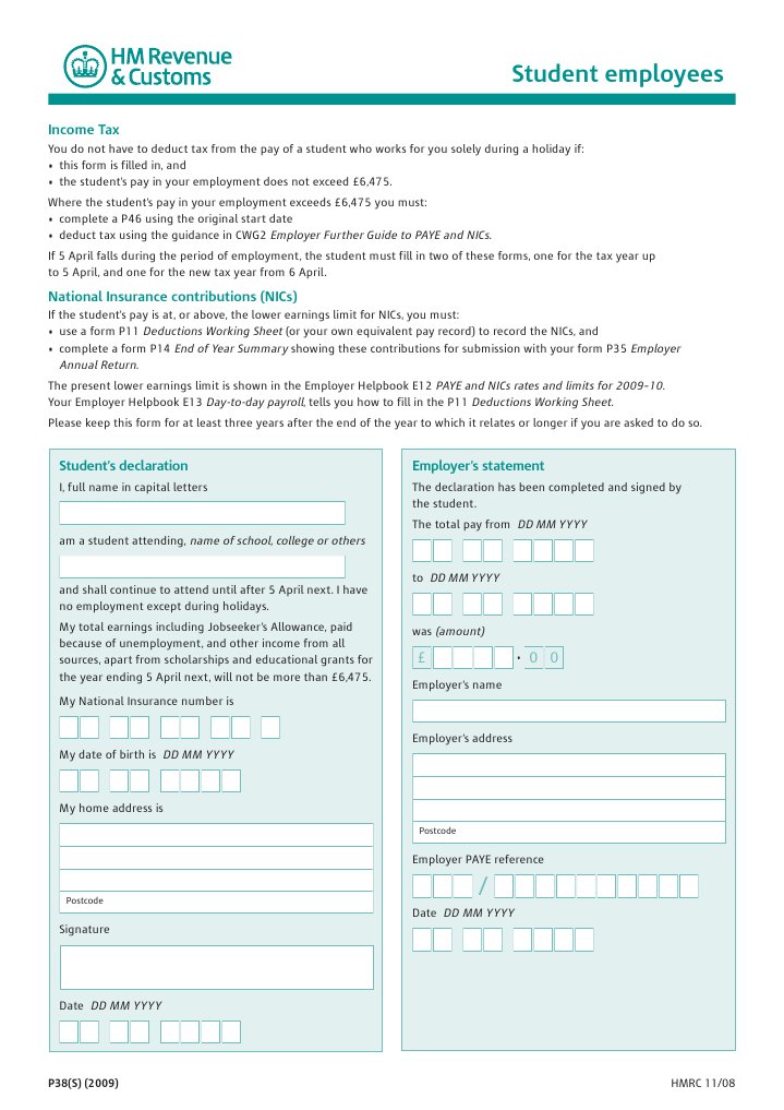 Student Income Tax Declaration Form | PDF | Personal Finance | Taxation