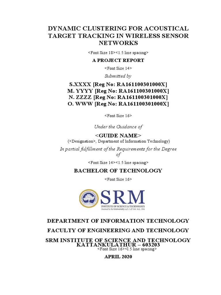 Sample Project Report | PDF | Thesis | Computing