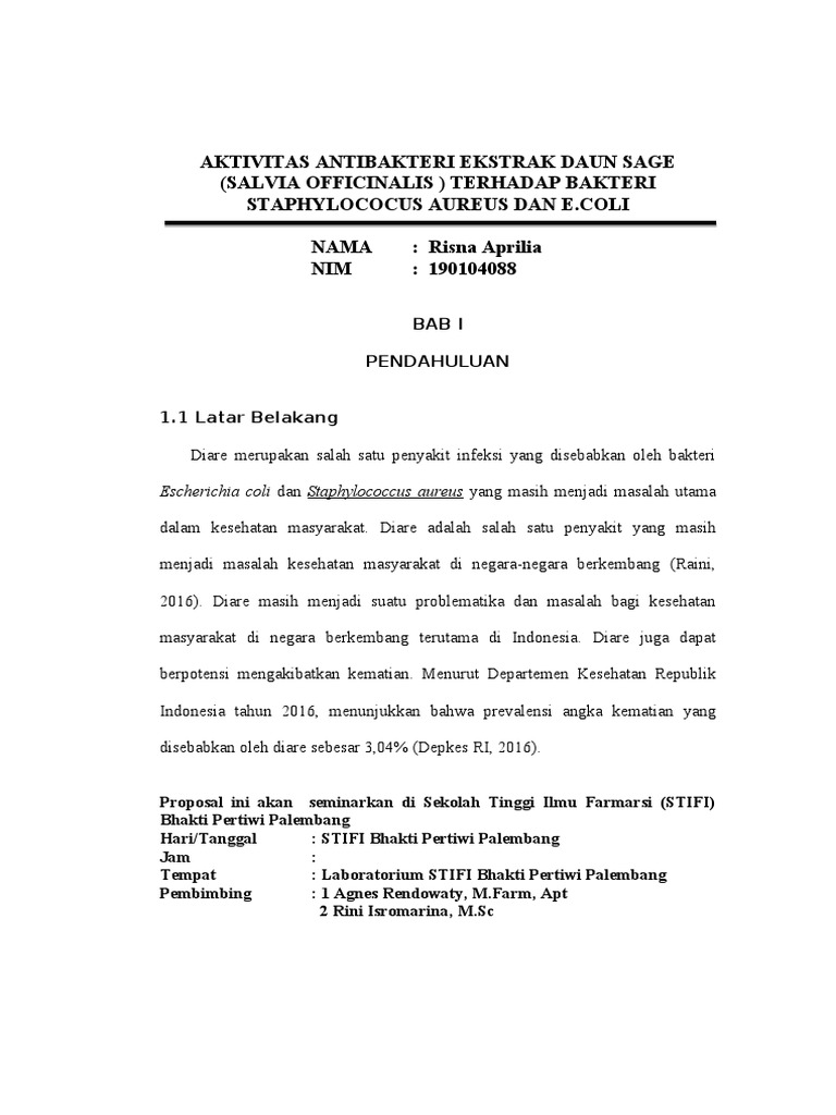 PROPOSAL Lia DAUN SAGE | PDF