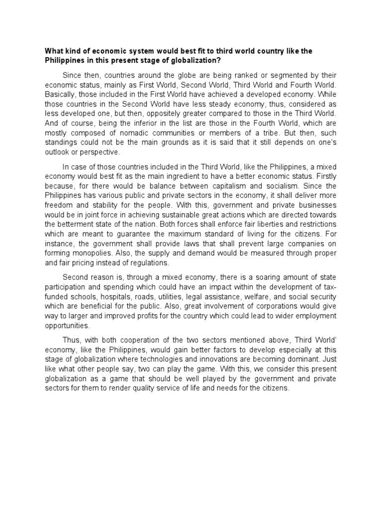 Activity - Economic System (AIS2C) | PDF | Economic System | Capitalism