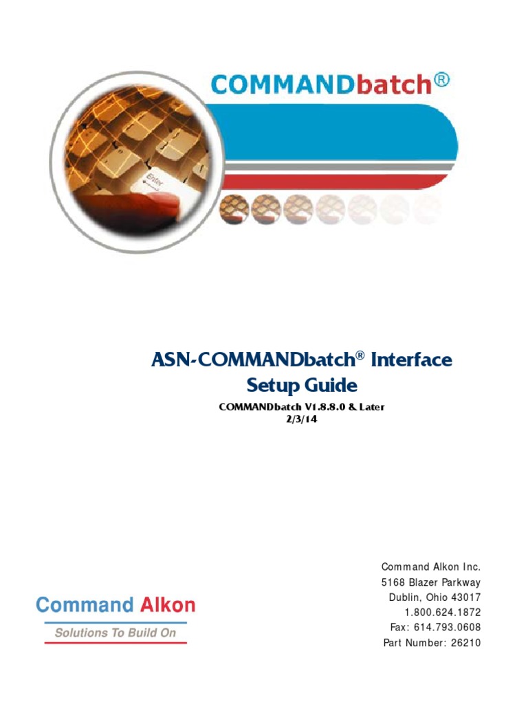 Asn-Commandbatch Interface Setup Guide | PDF | Microsoft Windows ...