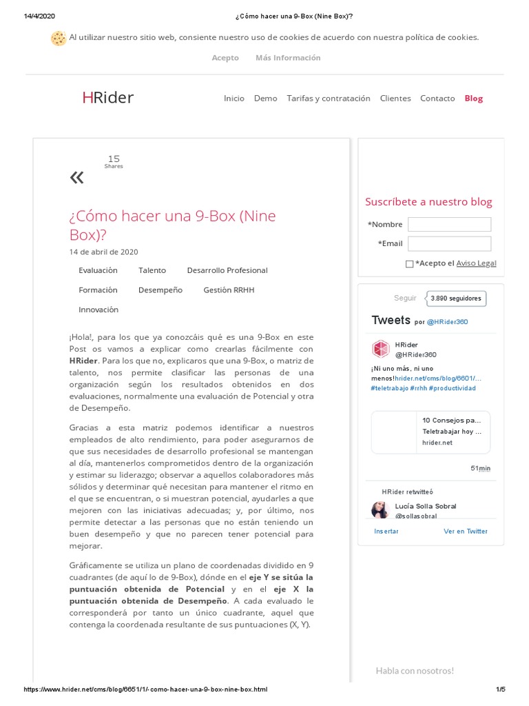¿Cómo Hacer Una 9-Box (Nine Box) | PDF | Informática y tecnología de la ...