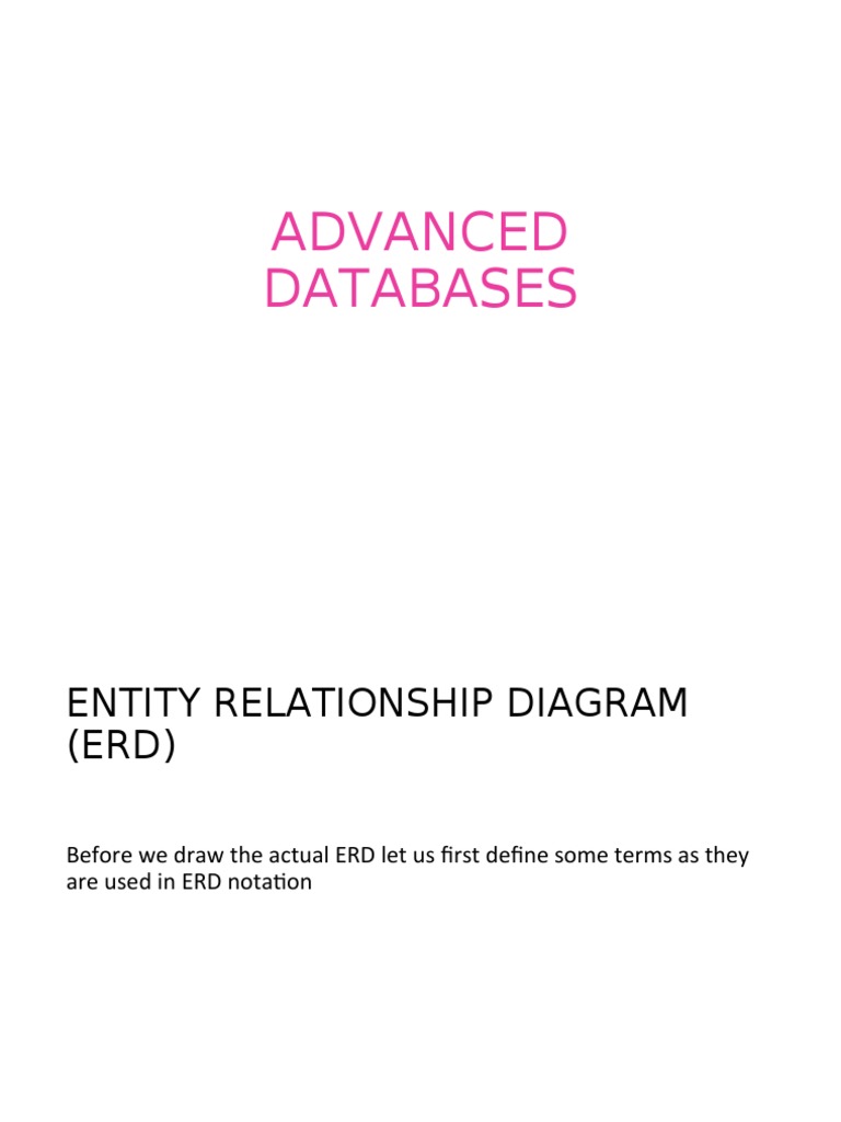 Understanding ERD: Entities & Attributes | PDF | Business